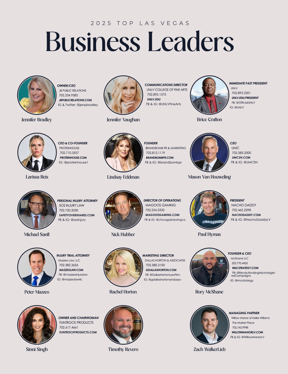 2025 Top Business Leaders in Las Vegas - Real Vegas Magazine