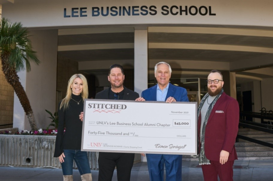 STITCHED’S EAMON SPRINGALL DELIVERS DONATION OF $45,000 TO LEE BUSINESS SCHOOL TO ESTABLISH ...